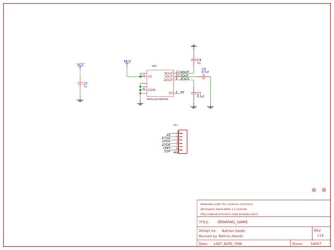 sparkfun triple axis accelerometer breakout adxl335 oshwlab