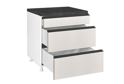 Кухненски шкаф долен с три чекмеджета Lina D80 3f B • Модулна кухня Lina • Мебели Монема