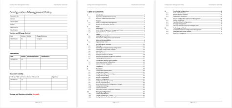 Configuration Management Policy Template Annex A Control 8 9