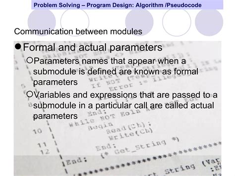 Program Design And Problem Solving Techniques Ppt