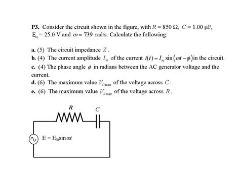 Solved Consider The Circuit Shown In The Figure With R Chegg