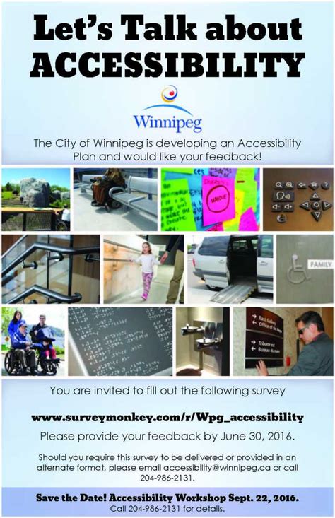 Feedback Wanted Complete Winnipegs Accessibility Survey Janice