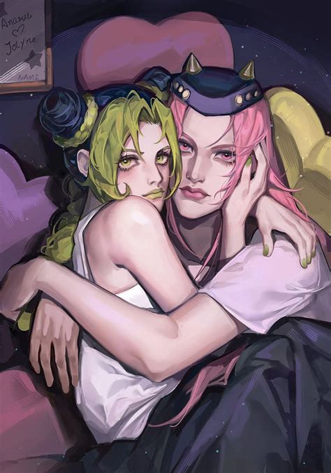 Kujo Jolyne And Narciso Anasui Jojo No Kimyou Na Bouken And More Drawn By Namikaze Dobbyka