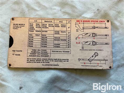 Snap On Torque Wrenches Choke Checker And Hydrometer Tester Agriculture Bigiron
