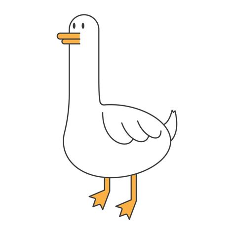 Cute Duck Cartoon Illustration 49203970 Vector Art At Vecteezy