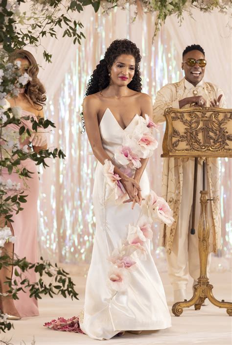 Angel Pose Wedding Dress