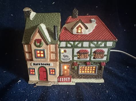 Lemax Dickensvale Vintage 1994 Rare Booksbobs Tobacco Lighted House