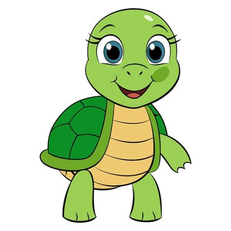 Tina The Turtle Vector Illustration Cartoon Premium Ai Generated Vector