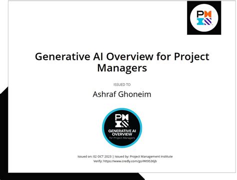 Im Happy To Share That Ive Obtained A New Certification Generative Ai… Ashraf Ghoneim