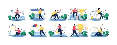 Vector Business Marketing Line Illustration Kit 32514727 Vector Art At