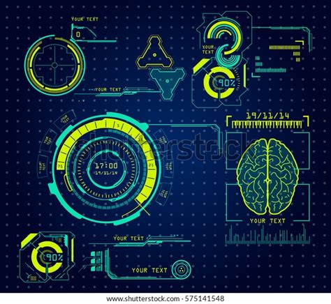 Hud Ui For Business App Futuristic User Interface Hud And Infographic Elements Abstract