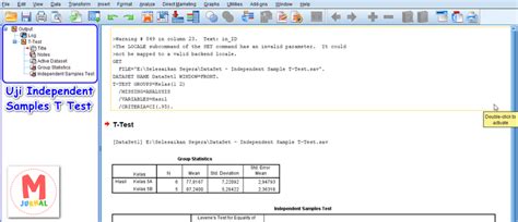 Cara Uji Independent Sample T Test Menggunakan Spss M Jurnal