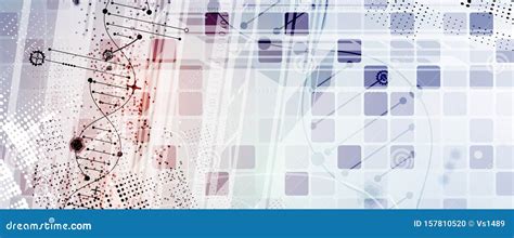 Abstract DNA Technology Science Medical Concept Stock Vector Illustration Of Biological