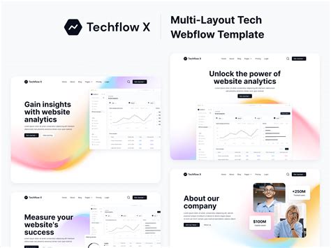 Multi Layout Tech Webflow Template Techflow X Brix Templates
