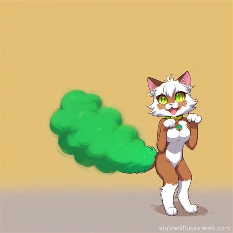 Anthropomorphic Cute White Rabbit With Long Brown Hair Blue Eyes Scar In The Left Eye An X