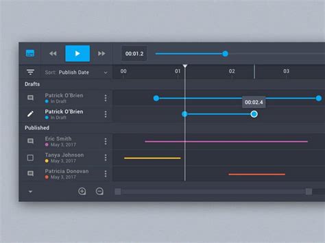 Timeline Control App Design Layout Ui Design Dashboard Dashboard Design