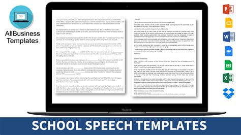 School Debate Speech Templates At