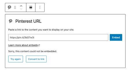Pinterest Embed Documentation