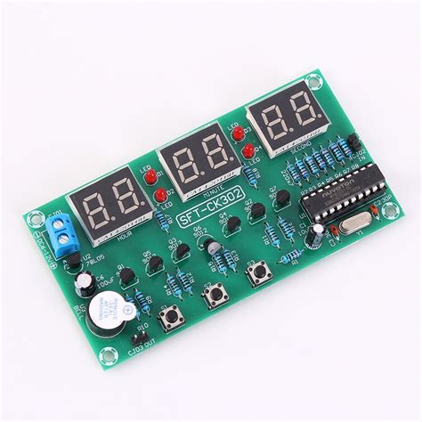 6 Bit Dc 6v 12v Led Electronic Clock Module Alarm Vicedeal