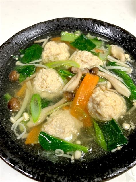 鶏団子スープ By 虎徹のママ 【クックパッド】 簡単おいしいみんなのレシピが396万品