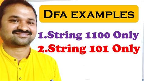 Dfa Examples 8 And 9 Accepts The String 1100 Only Accepts The String 101 Only Flat