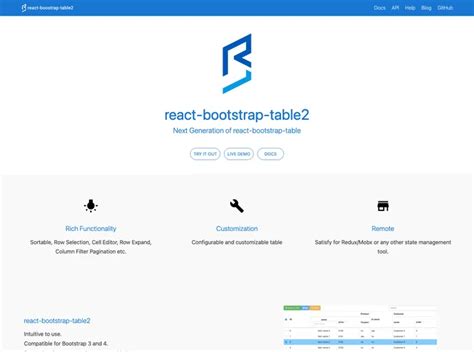 React Bootstrap Table2 By React Bootstrap Table A React Template