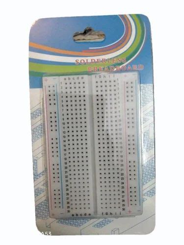 5mm Pvc 400 Pin Solderless Breadboard White 2 At ₹ 30piece In Agra Id 2852865669688