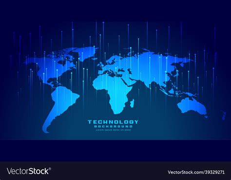Digital World Map Vector Digital World Map Vector Images Over 37 000