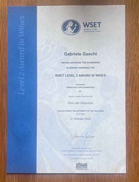 Gabriele Gaschi On Linkedin Wset Wines