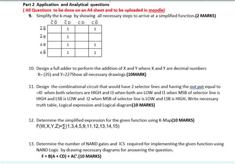 Solved Part 2 Application And Analytical Questions All Chegg Com