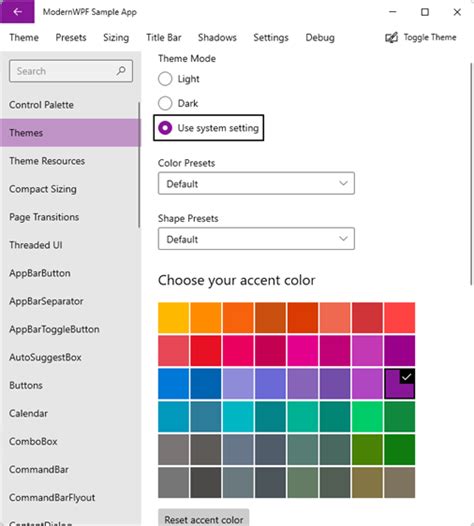 C Net Quel Template De Modern Ui Pour Wpf
