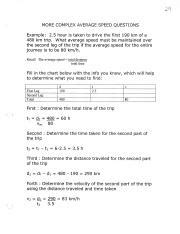 Kinematics Lesson Part Pdf Course Hero