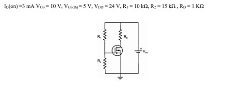 Solved Calculate The Vds And Vgs Voltages In The Voltage