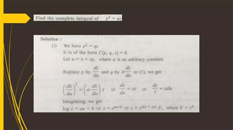 applications of first order non linear partial differential equation pptx