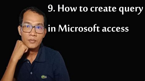 9 How To Create Query In Microsoft Access Youtube