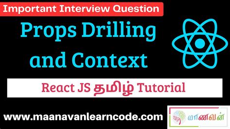 Props Drilling And Context In React Example React Tutorial In Tamil