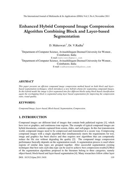 Pdf Enhanced Hybrid Compound Image Compression Algorithm