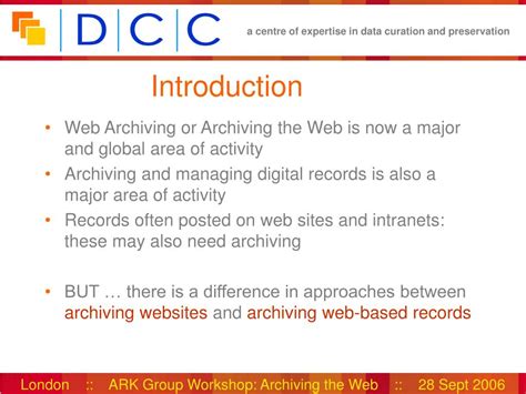Ppt Archival Perspectives On ‘web Archiving Powerpoint Presentation