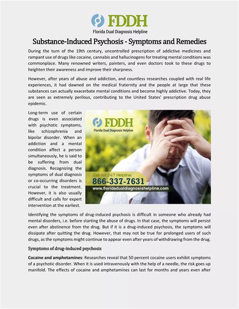 Substance Induced Psychosis Symptoms And Remedies Pdf