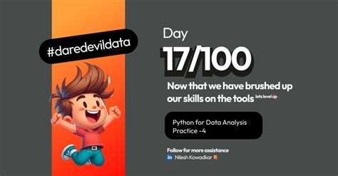 Join The 100 Day Data Analytics Challenge Nilesh Kowadkar🎨 Posted On