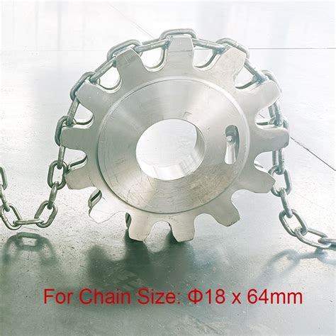 China Round Link Chain Sprockets For 1864mm Round Link Chain Bucket