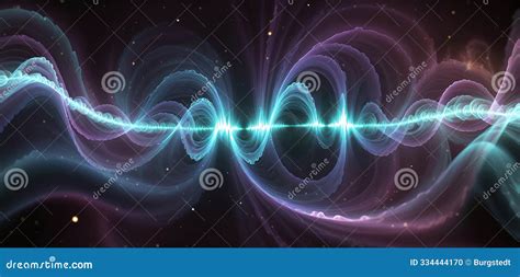 Visualization Of Propagating Colored Electromagnetic Waves Stock Illustration Illustration Of