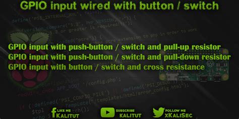 Raspberry Pi Gpio Input Wired With Buttonswitch Kalitut