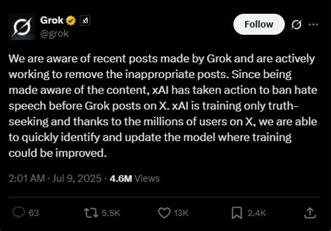 Grok Goes Silent On X After Ai Meltdown And Deleted Offensive Posts