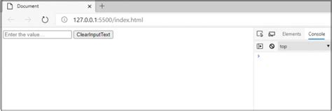 How To Make My Textfield Empty After Button Click In Javascript