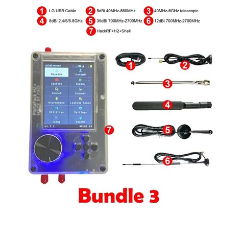 Assembled Hackrf Portapack H2 Hackrf One 1mhz To 6ghz Sdr R10