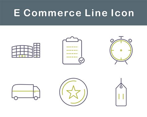 E Commerce Vector Icon Set 21399353 Vector Art At Vecteezy