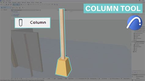 BELAJAR ARCHICAD 3 COLUMN TOOL YouTube