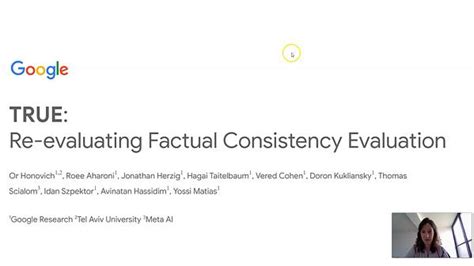 True Re Evaluating Factual Consistency Evaluation Underline