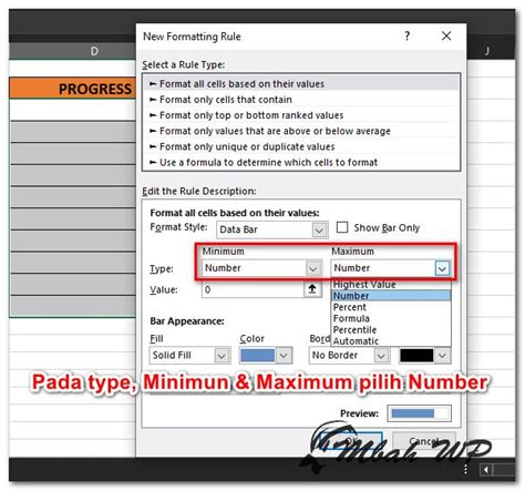 Cara Membuat Progress Bar Di Excel